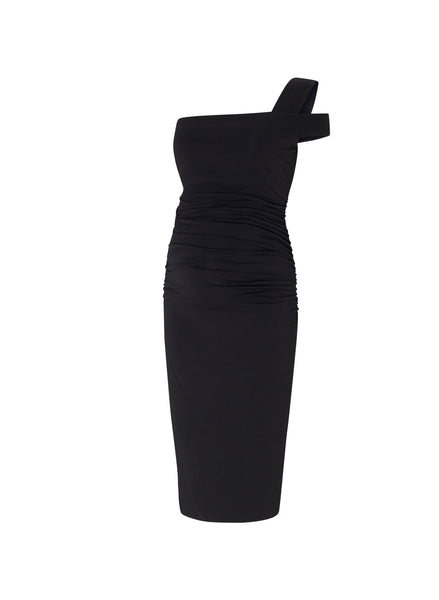 Darcie Maternity Dress - Caviar Black | Isabella Oliver – Isabella ...