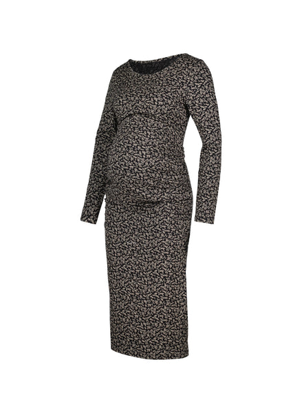 Dottie Maternity Dress with Lenzing™ Ecovero™ - Black Seed | Isabella ...